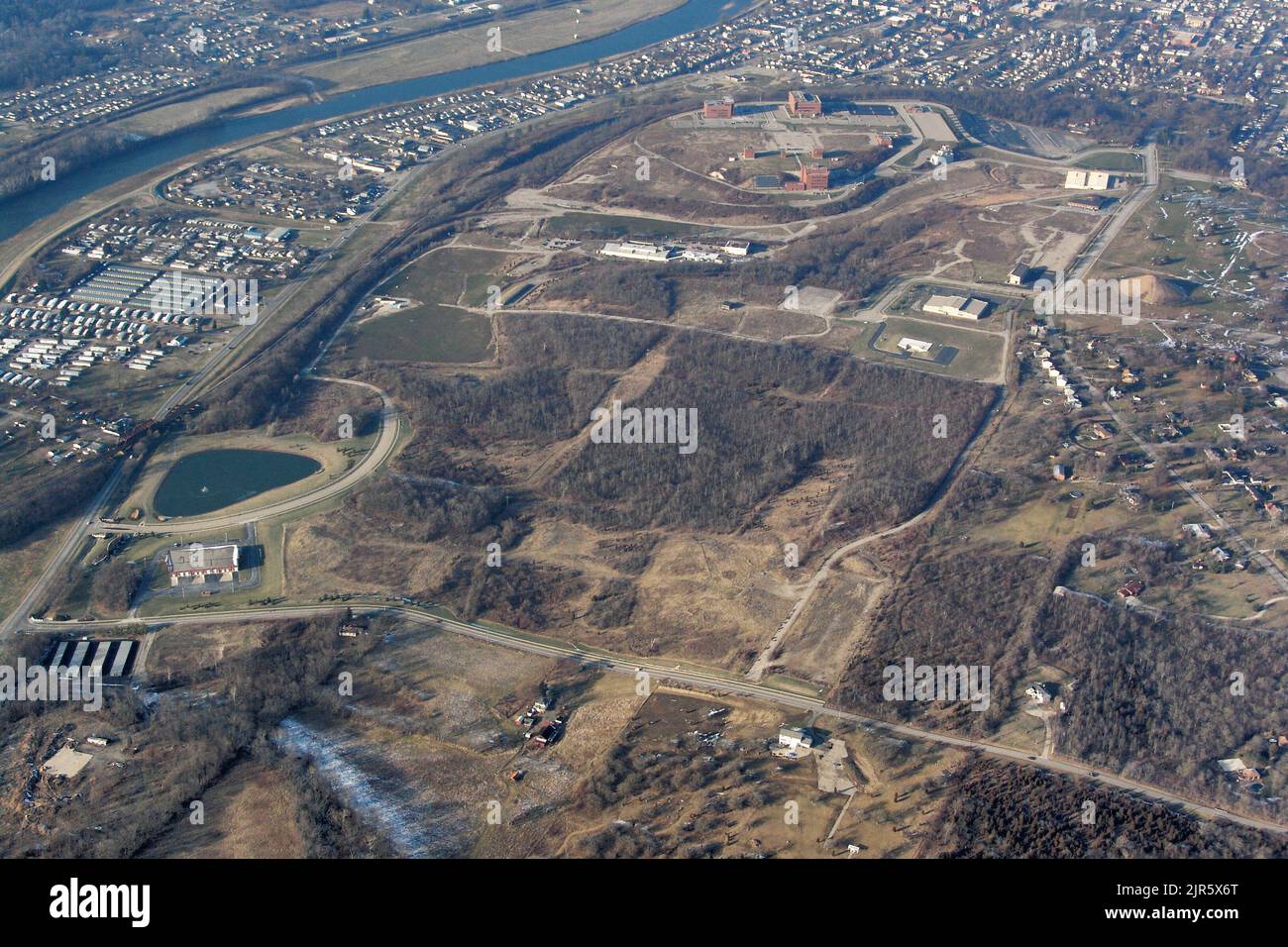 Aerial Images of the Mound Site in Miamisburg, Ohio. This series ...