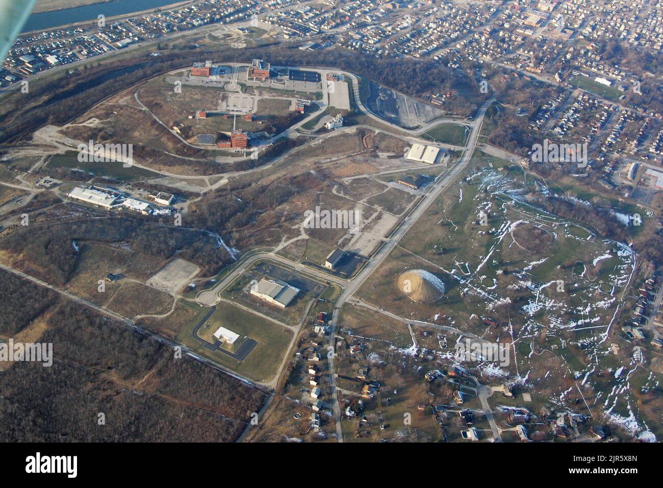 Aerial Images of the Mound Site in Miamisburg, Ohio. This series ...