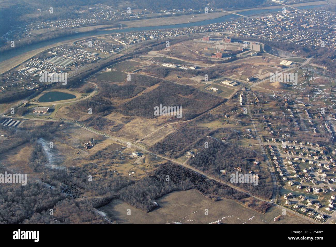 Aerial Images of the Mound Site in Miamisburg, Ohio. This series ...