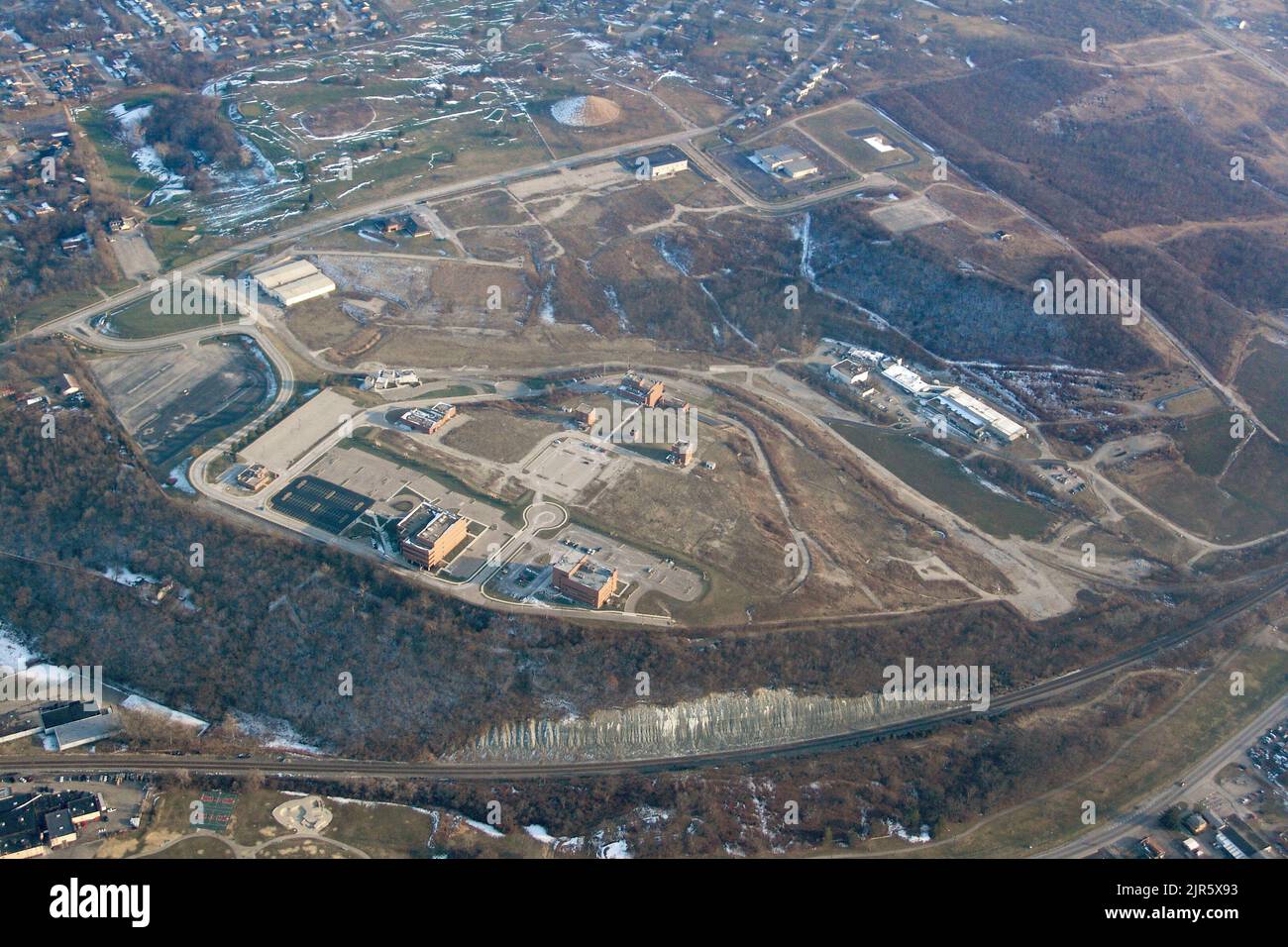 Aerial Images of the Mound Site in Miamisburg, Ohio. This series ...