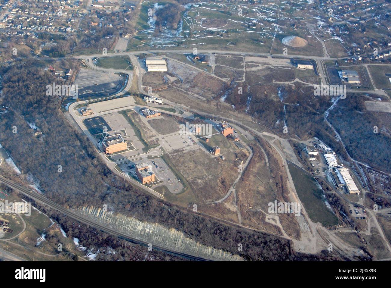 Aerial Images of the Mound Site in Miamisburg, Ohio. This series ...