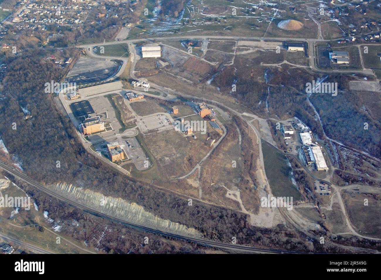 Aerial Images of the Mound Site in Miamisburg, Ohio. This series ...