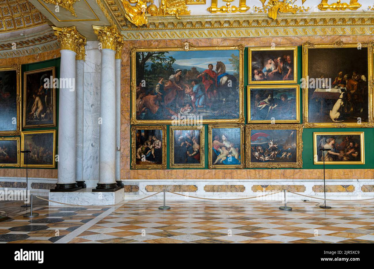 Gallery Hall With The Picture Gallery In Sanssouci, Potsdam ...