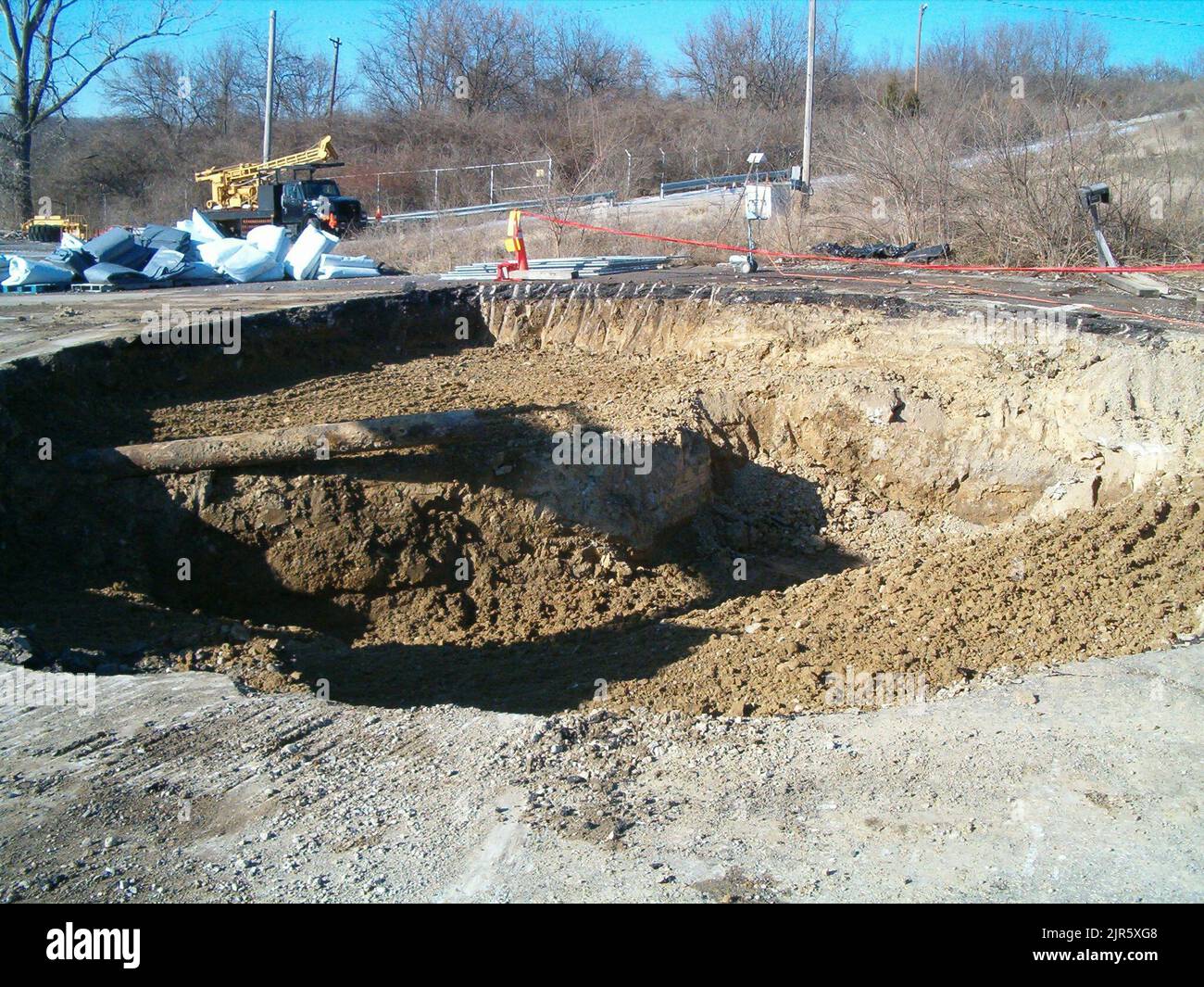 Manhole A-9 excavation area facing Northwest , Potential Release Site 7 ...