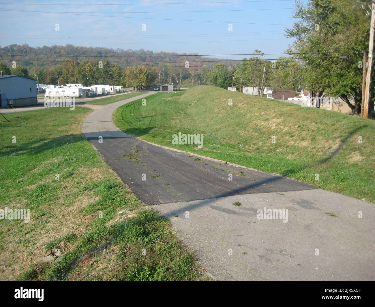 West line completed excavation facing West to Great Miami River ...