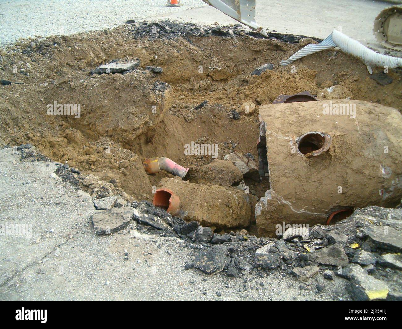 Manhole A-9 intake line , Potential Release Site 7 - Abandoned Manholes ...