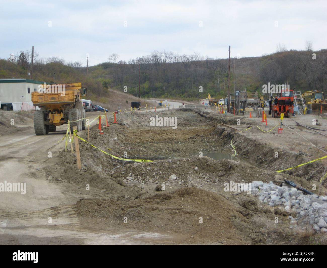 Excavation in process facing East , Potential Release Site 441 ...