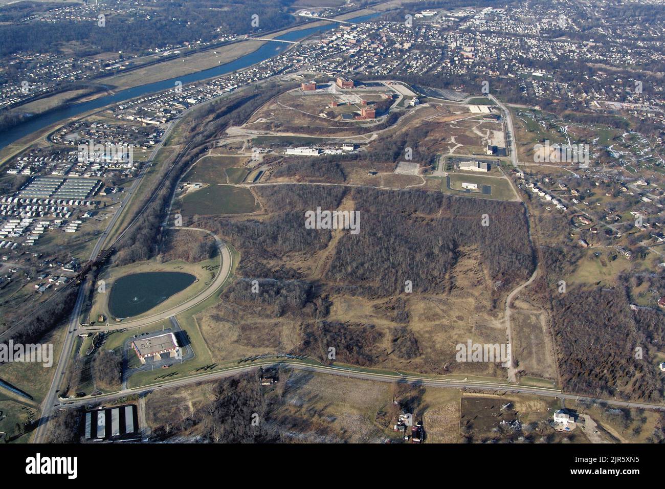 Aerial Images of the Mound Site in Miamisburg, Ohio. This series ...