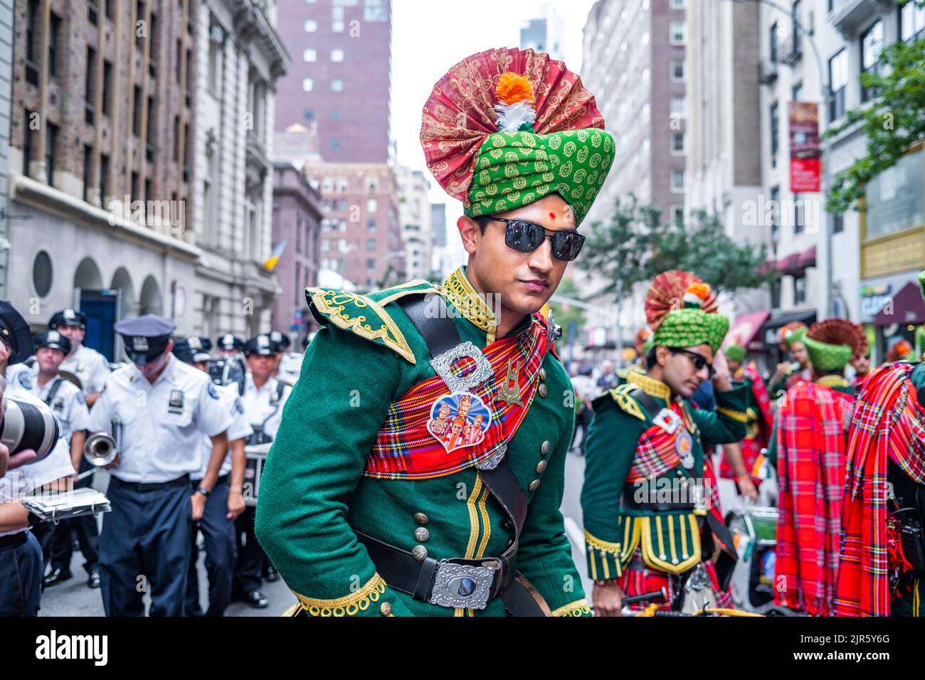 New York, New York, USA. 21st Aug, 2022. 40th Annual India Day Parade ...