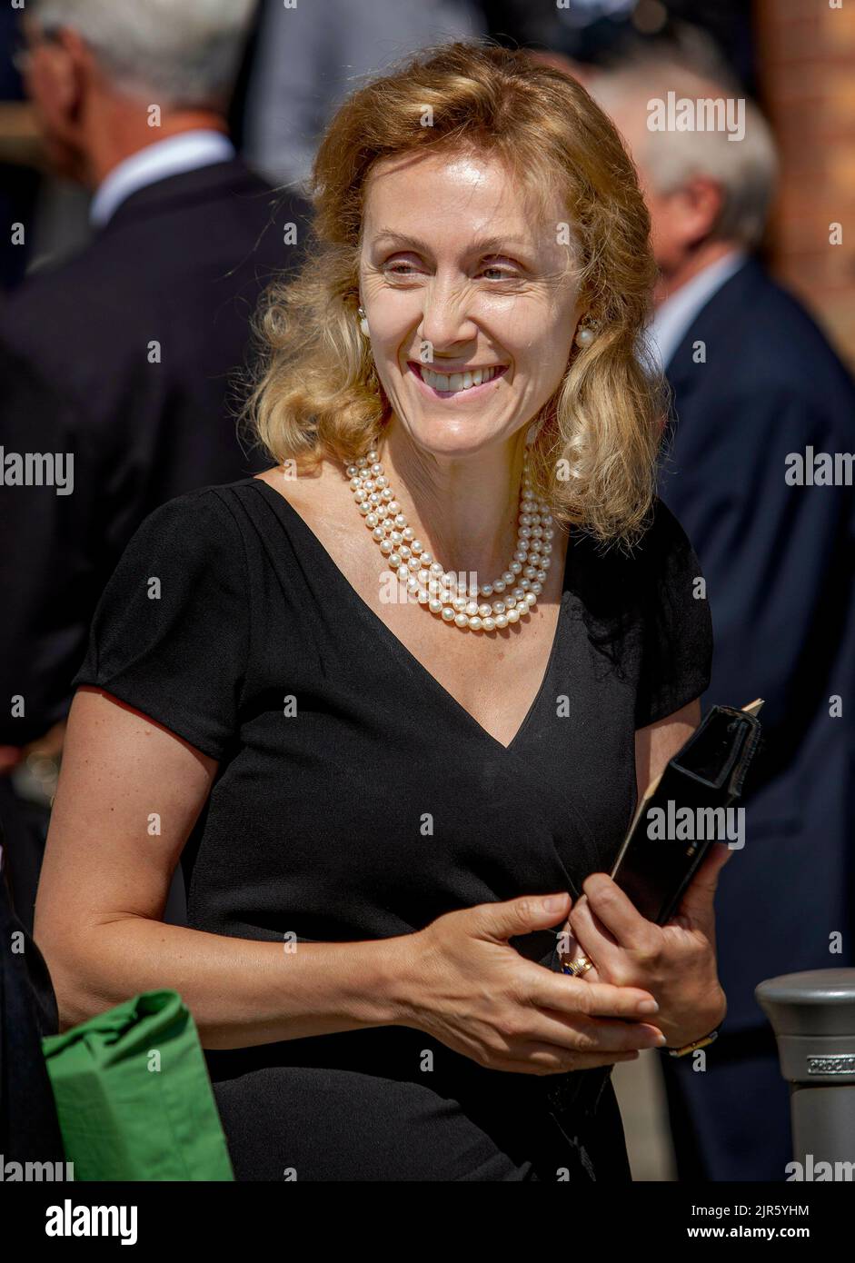 Princess Sibilla of Luxembourg leave at the l eglise Saint-Pierre in ...