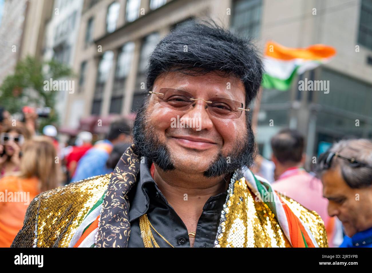 New York, New York, USA. 21st Aug, 2022. 40th Annual India Day Parade ...