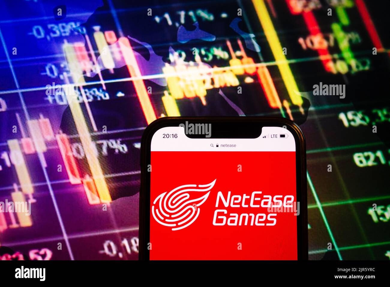 KONSKIE, POLAND - August 10, 2022: Smartphone displaying logo of ...