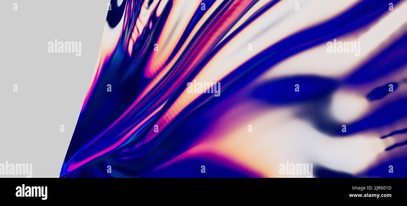 An abstract fluid gradient shape flowing on gray background Stock Photo ...