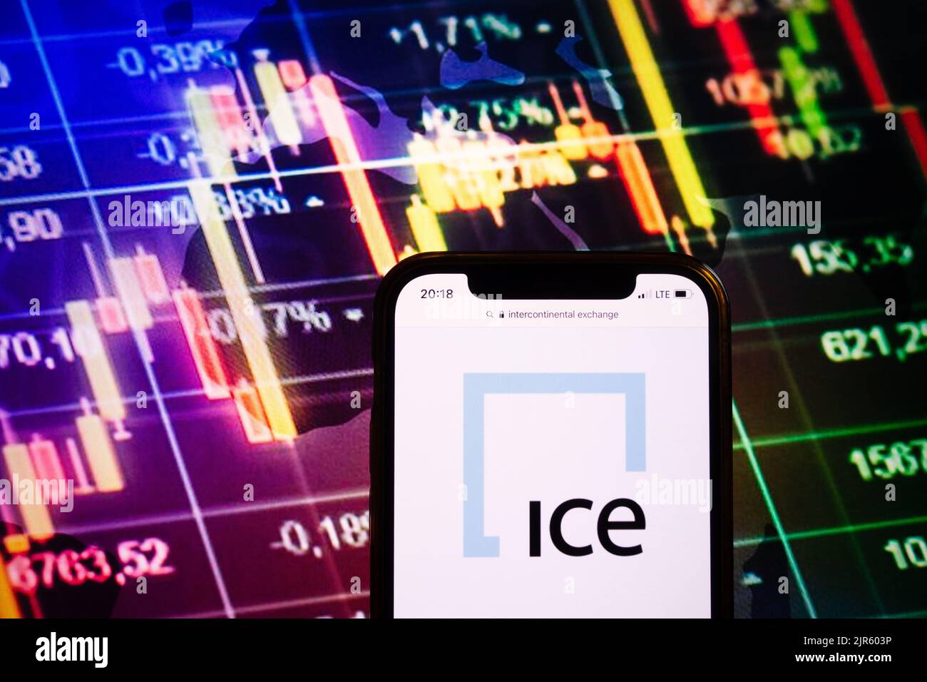 KONSKIE, POLAND - August 10, 2022: Smartphone displaying logo of ...