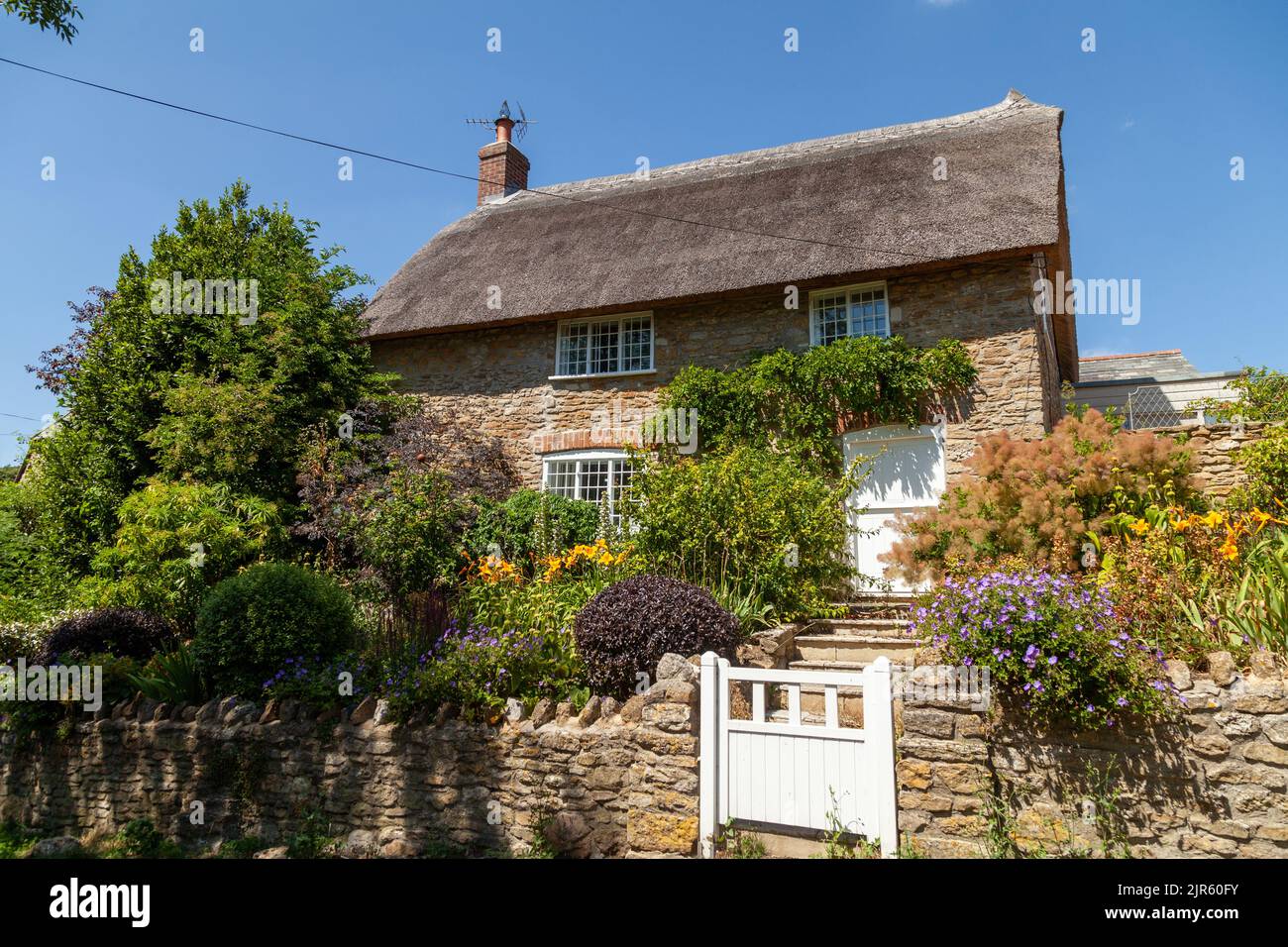 A beautiful thatched house with a cottage garden in Abbotsbury Dorset ...