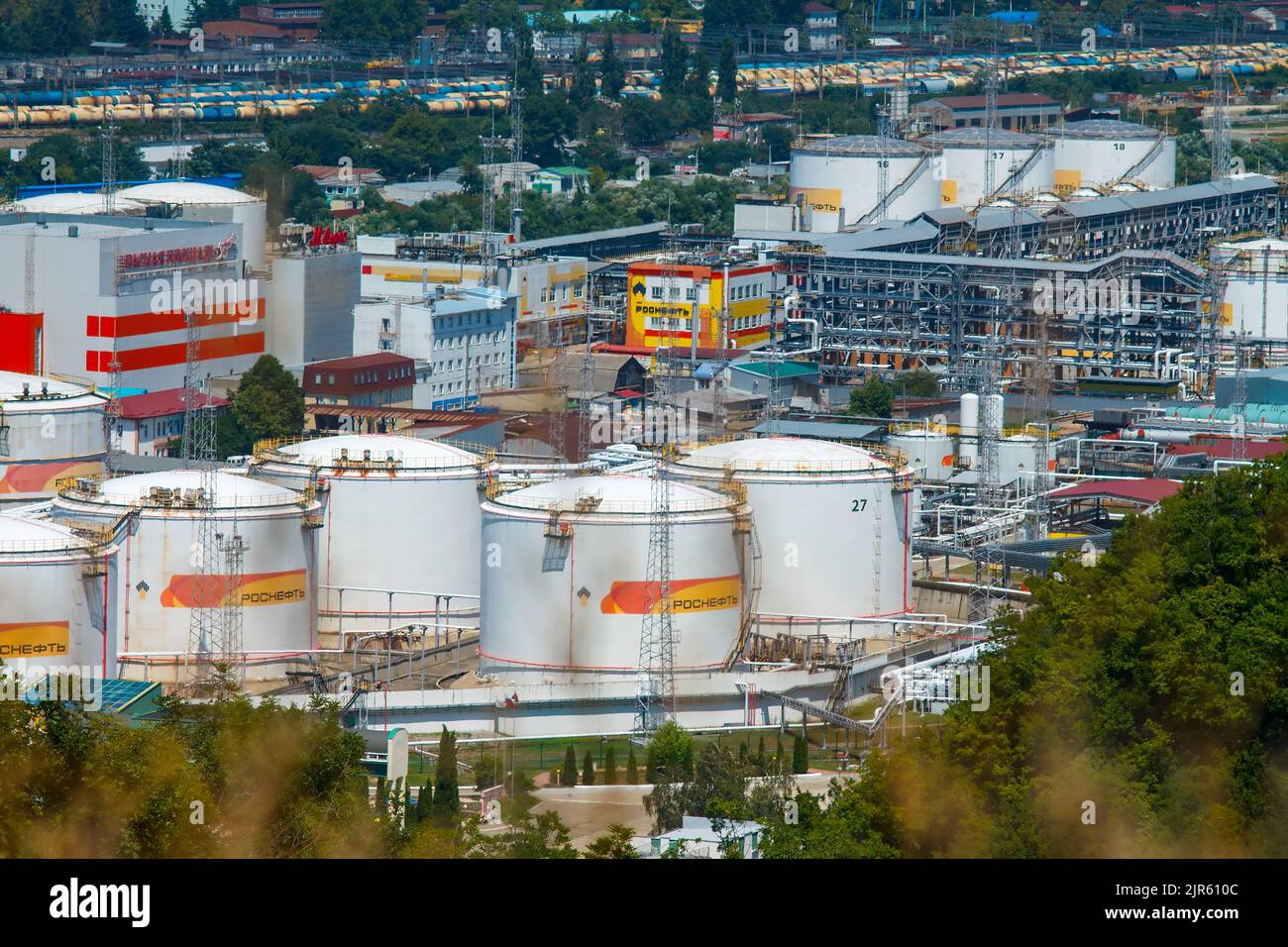 Russia Tuapse 07.07.2022 Tuapse oil refinery of Rosneft company Stock ...