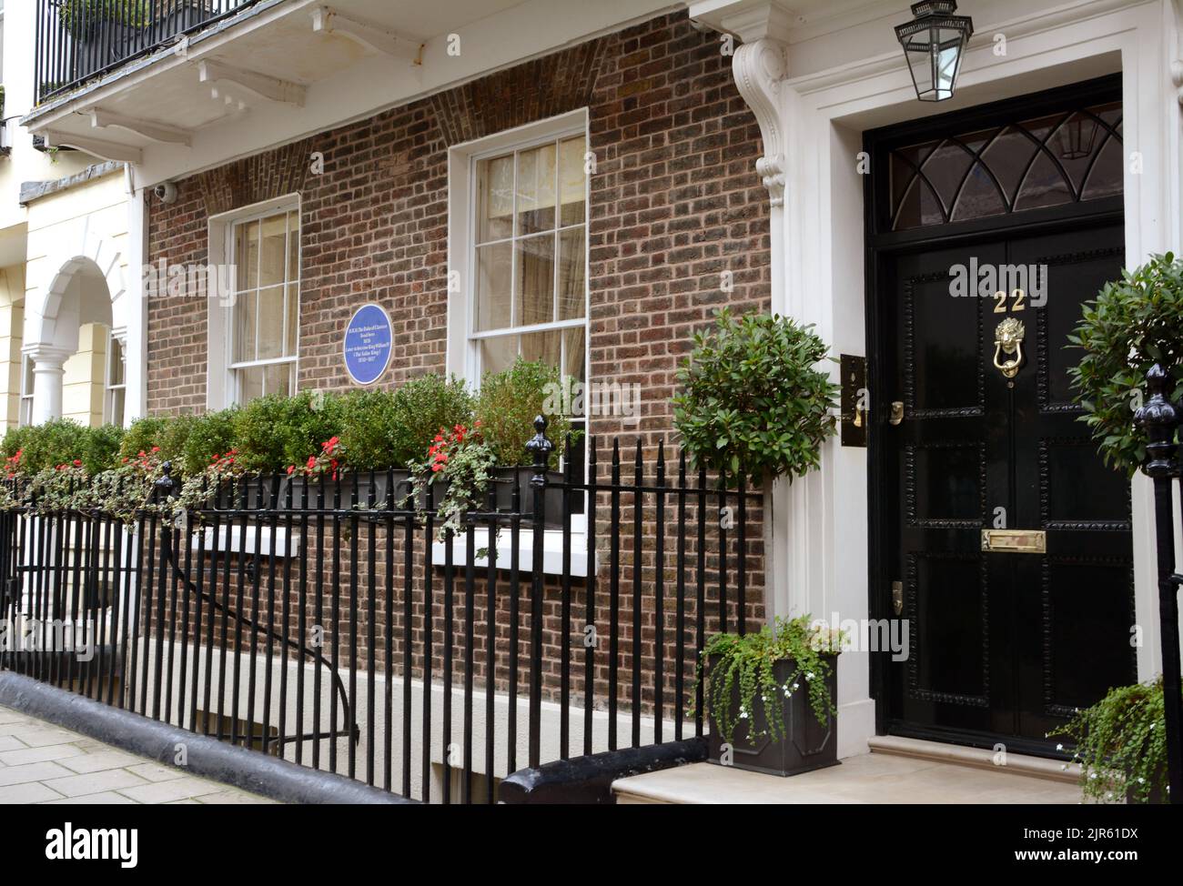 the luxury district of Kensington is characterized by elegant Georgian ...