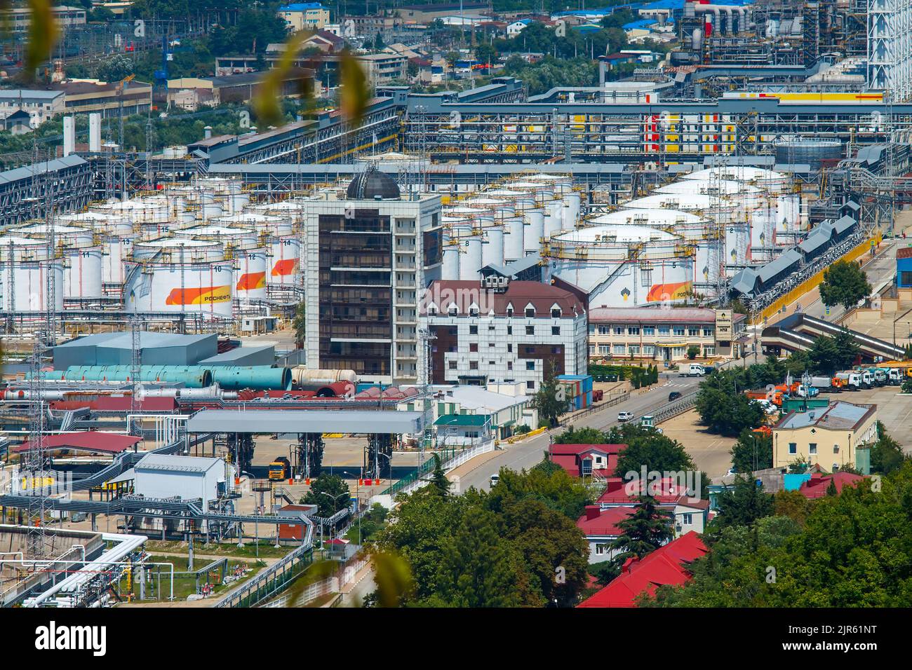 Russia Tuapse 07.07.2022 Tuapse oil refinery of Rosneft company Stock ...