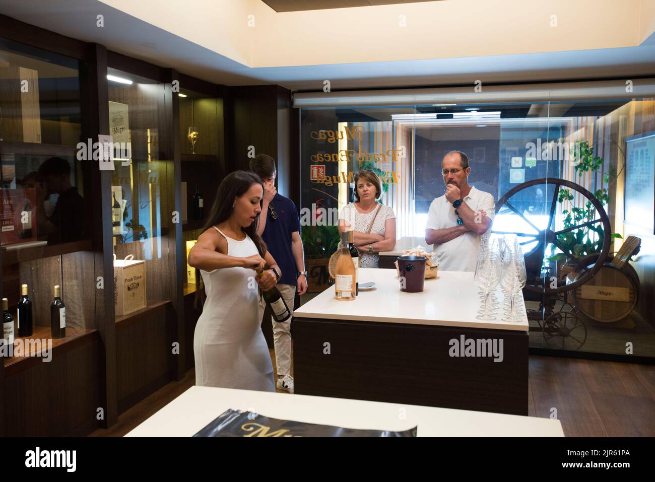 Visit to Bodegas Muga in Haro, La Rioja Stock Photo - Alamy
