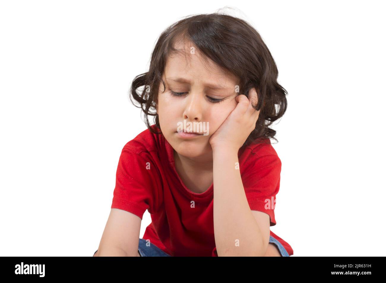 boy isolated on a white background. Cute happy child, positive face ...