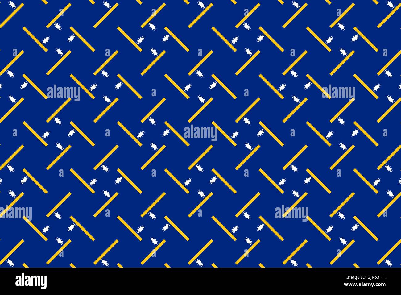 Geometric pattern in the colors of the national flag of Nauru. The ...