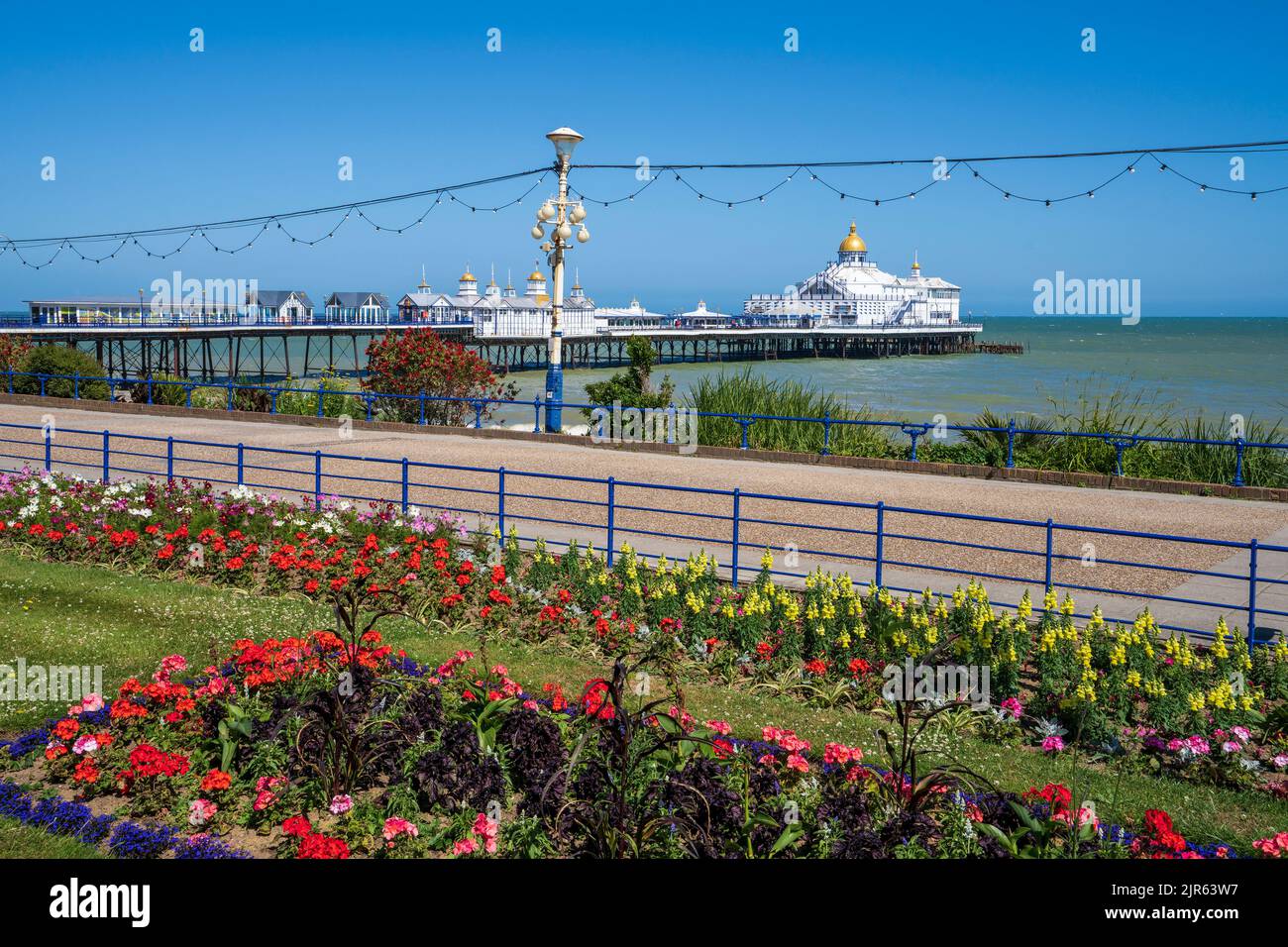 Eastbourne Pier and promenade, Eastbourne, East Sussex, England, Uk ...