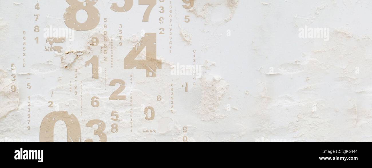 Creative and modern background with numbers Stock Photo - Alamy