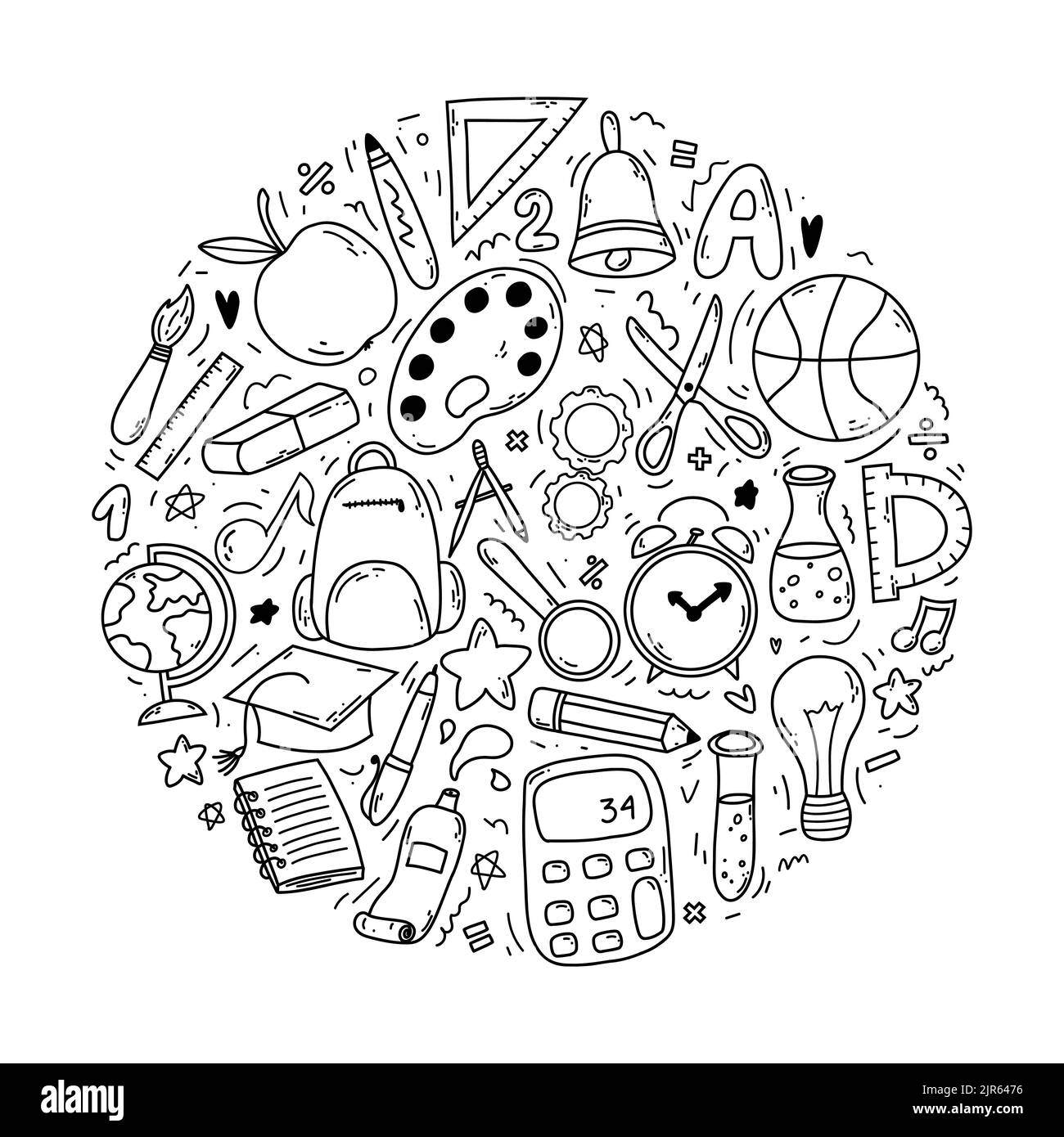 Sketch circle hi-res stock photography and images - Alamy