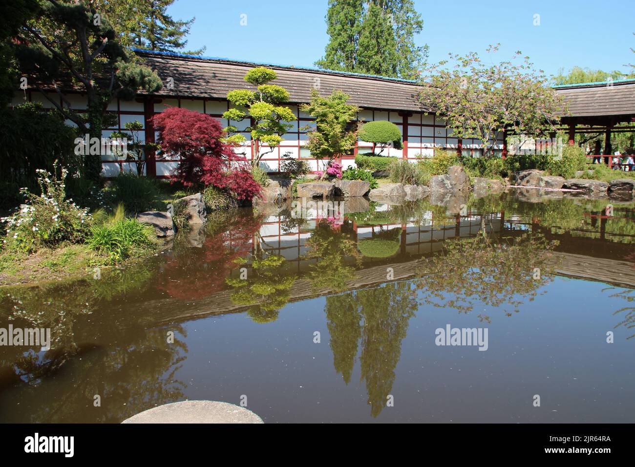 japanese garden in nantes in france Stock Photo - Alamy