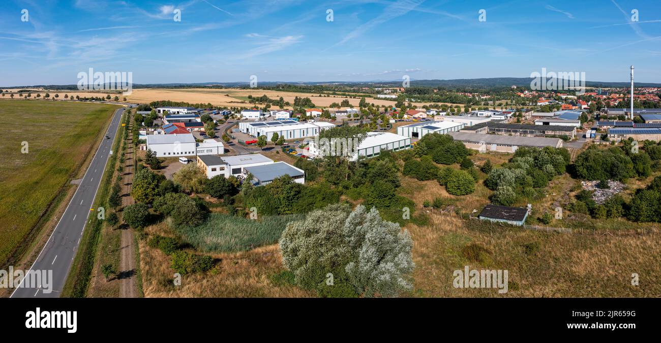 Industriestandort Harzgerode im Harz Gewerbepark Stock Photo - Alamy