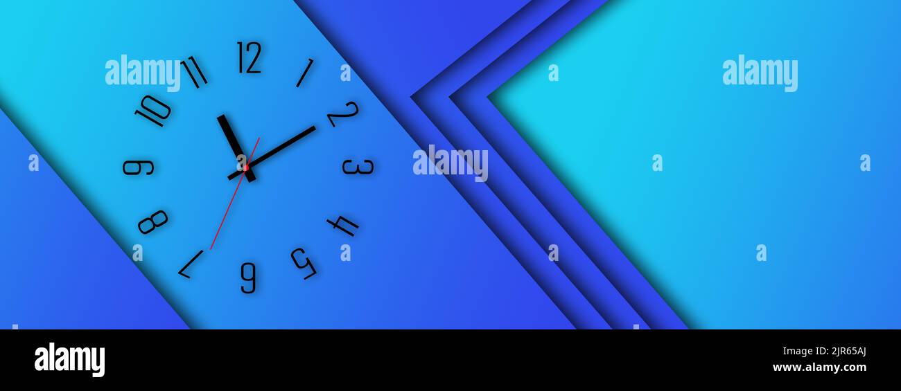 Time background with round wall clocks Stock Photo - Alamy