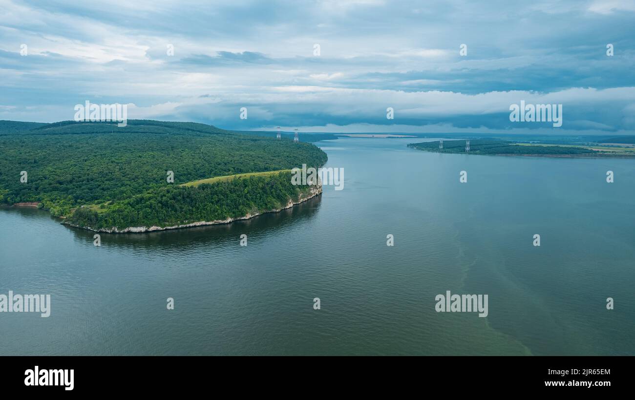 Travel to Russia, the Volga River, Central Russia, Samara Luka. Summer ...