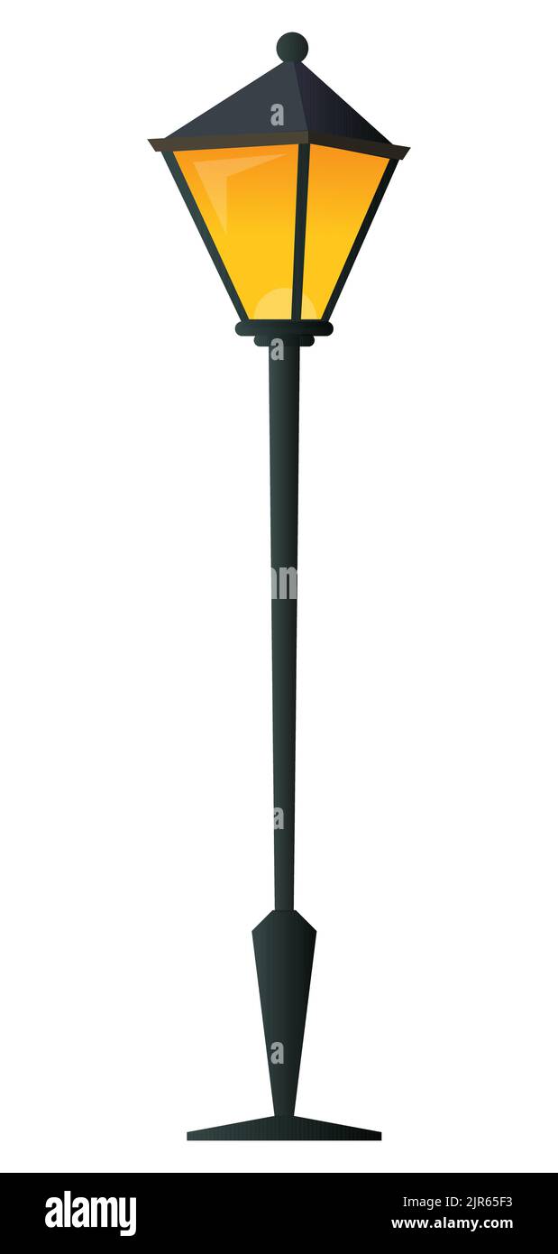 Street light - modern flat design style single isolated object Stock ...