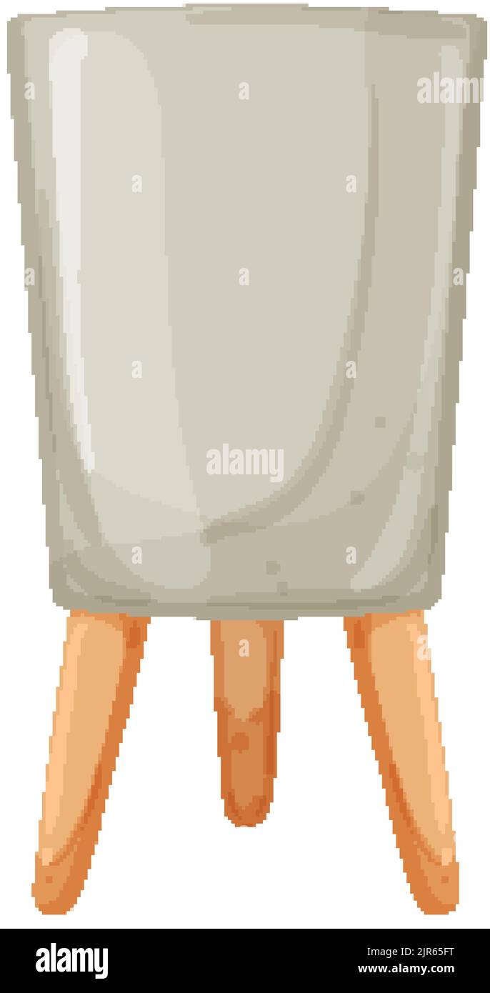 interior flower pot plant cartoon vector illustration Stock Vector ...