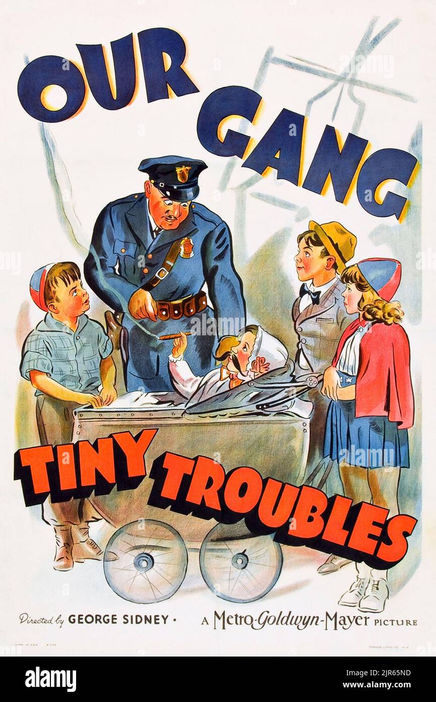 (The Rascals) American poster for the 1939 Our Gang short Tiny Troubles ... (The Rascals) American poster for the 1939 Our Gang short Tiny Troubles ...