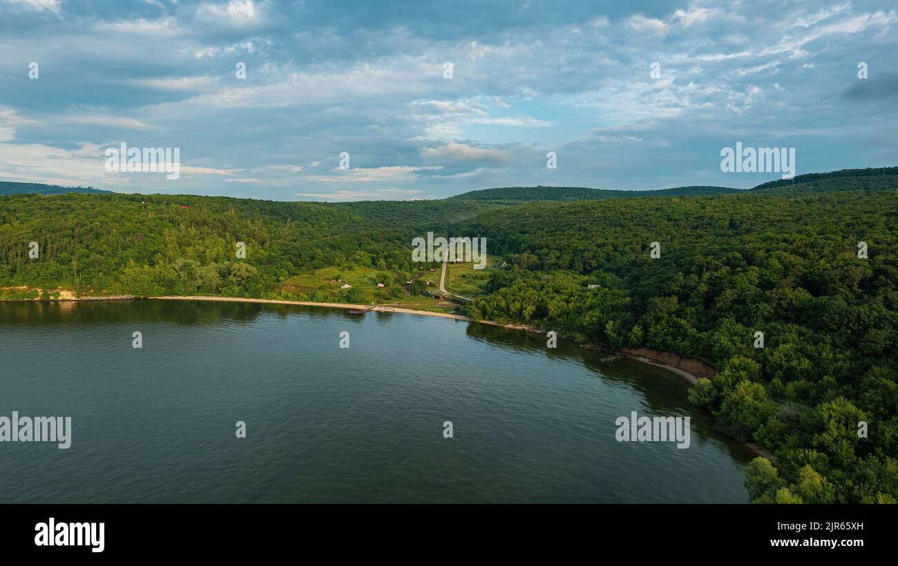 Travel to Russia, the Volga River, Central Russia, Samara Luka. Summer ...