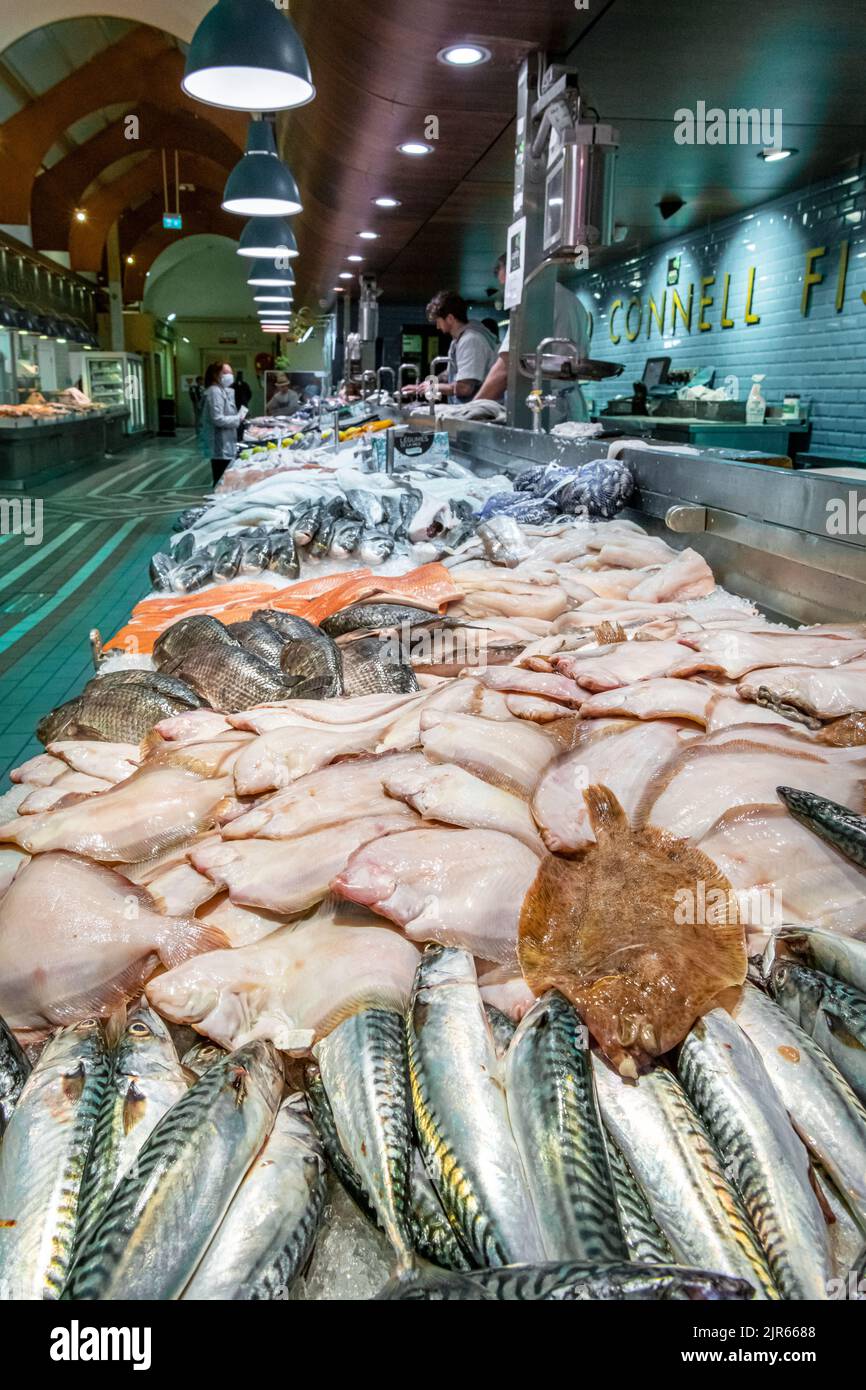 Fish stall in english market, cork hi-res stock photography and images ...