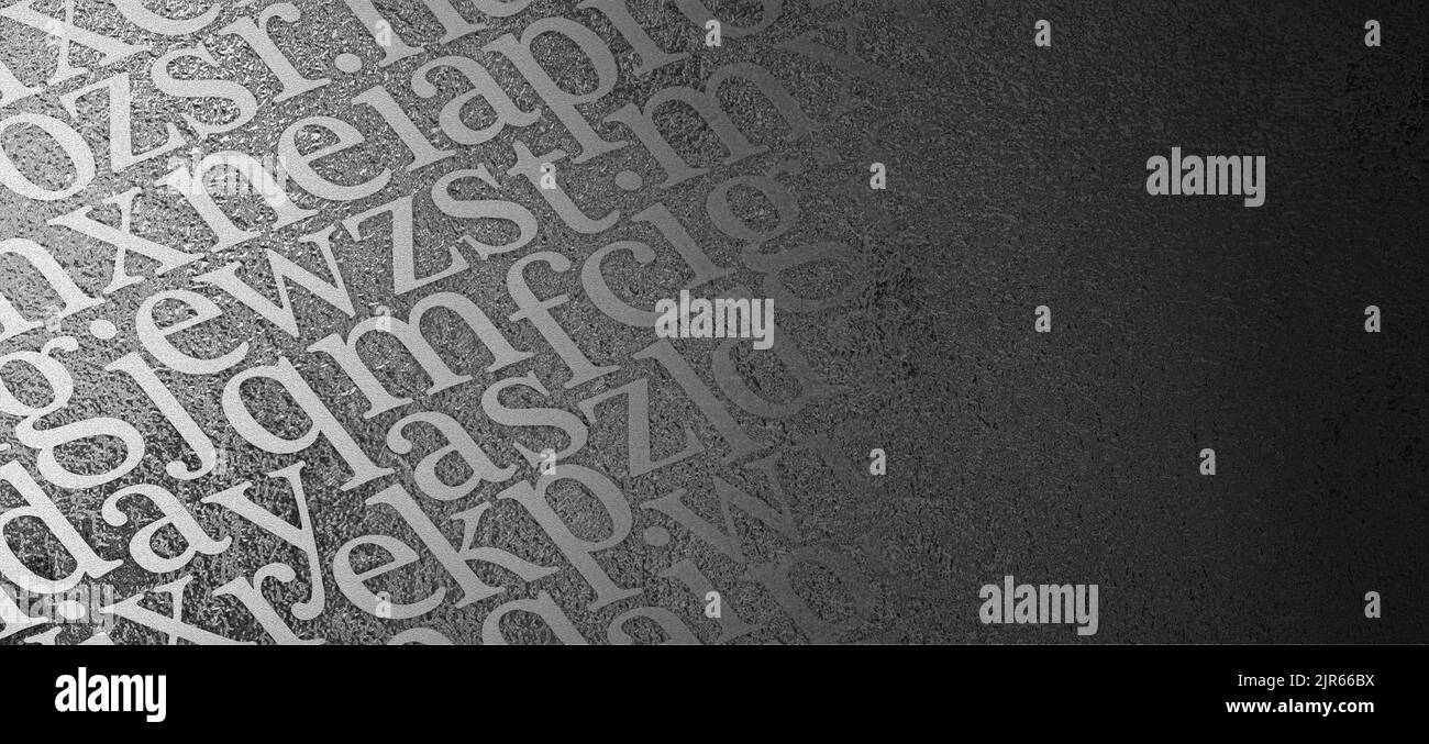 Creative and modern background with letters Stock Photo - Alamy