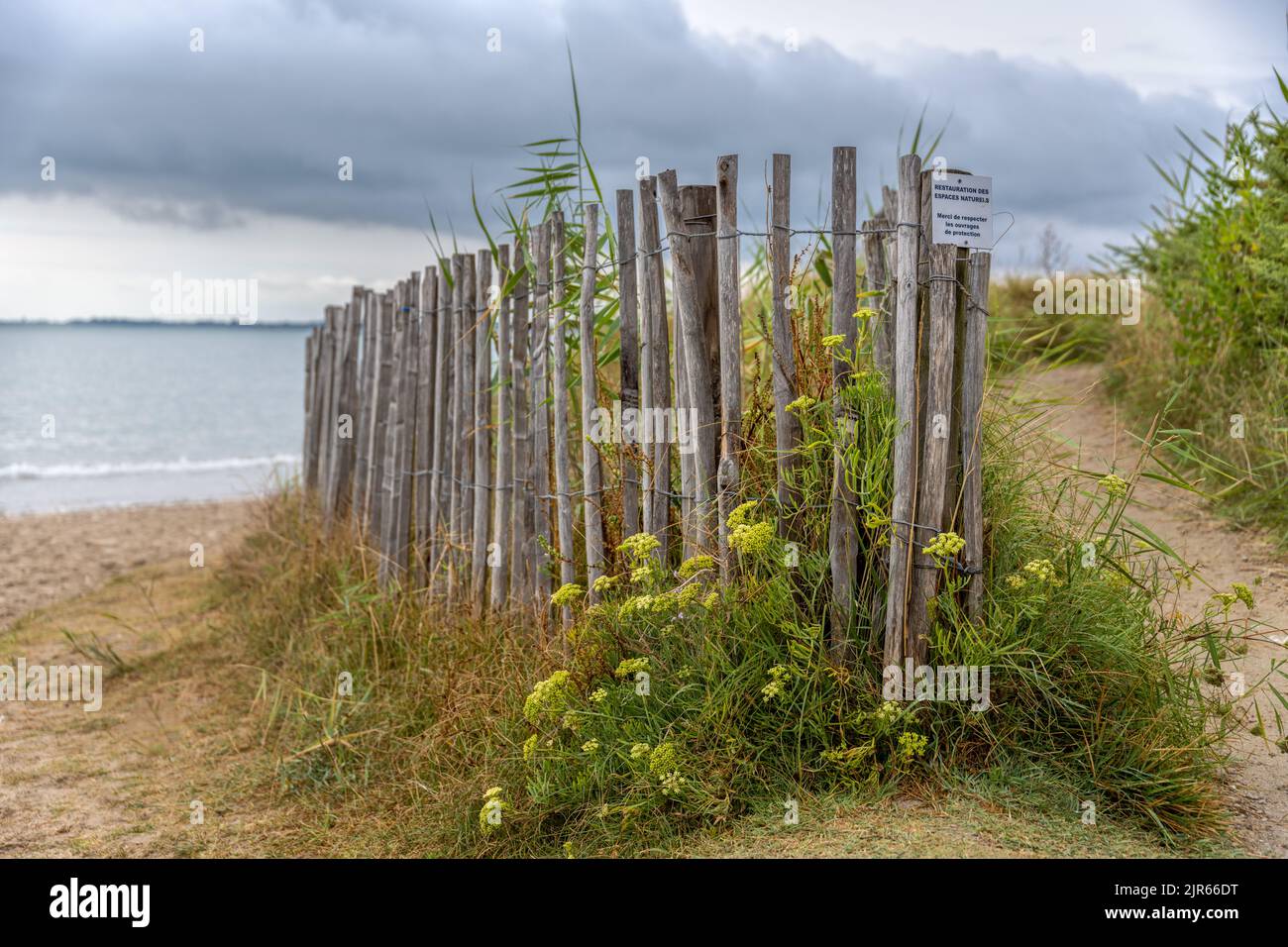 very nice walk along the coastal path of Brittany Stock Photo - Alamy