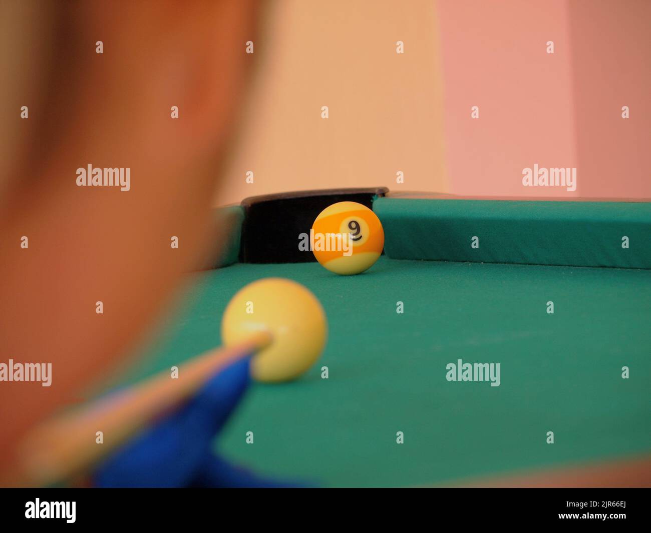 Capturing the colorful sport of billiard Stock Photo - Alamy