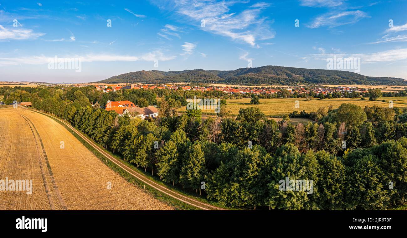 Luftbild Kelbra Kyffhäuser Stock Photo - Alamy