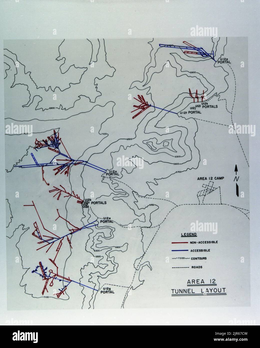 Nevada test site map hi-res stock photography and images - Alamy