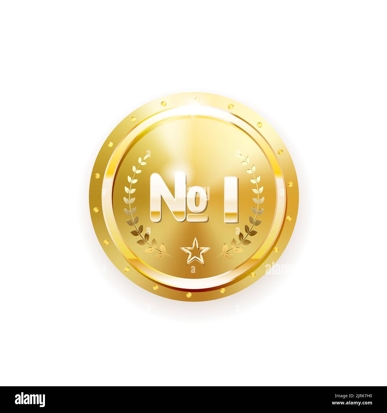 beautiful golden winner no.1 label Stock Vector Image & Art - Alamy