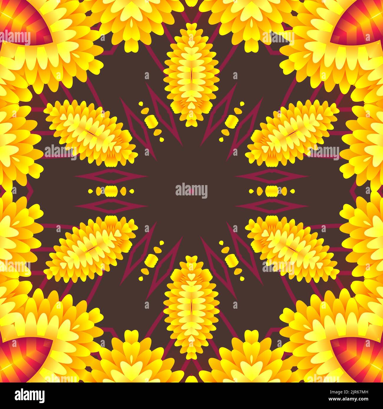 Abstract Computer generated Fractal design. A fractal is a never-ending ...