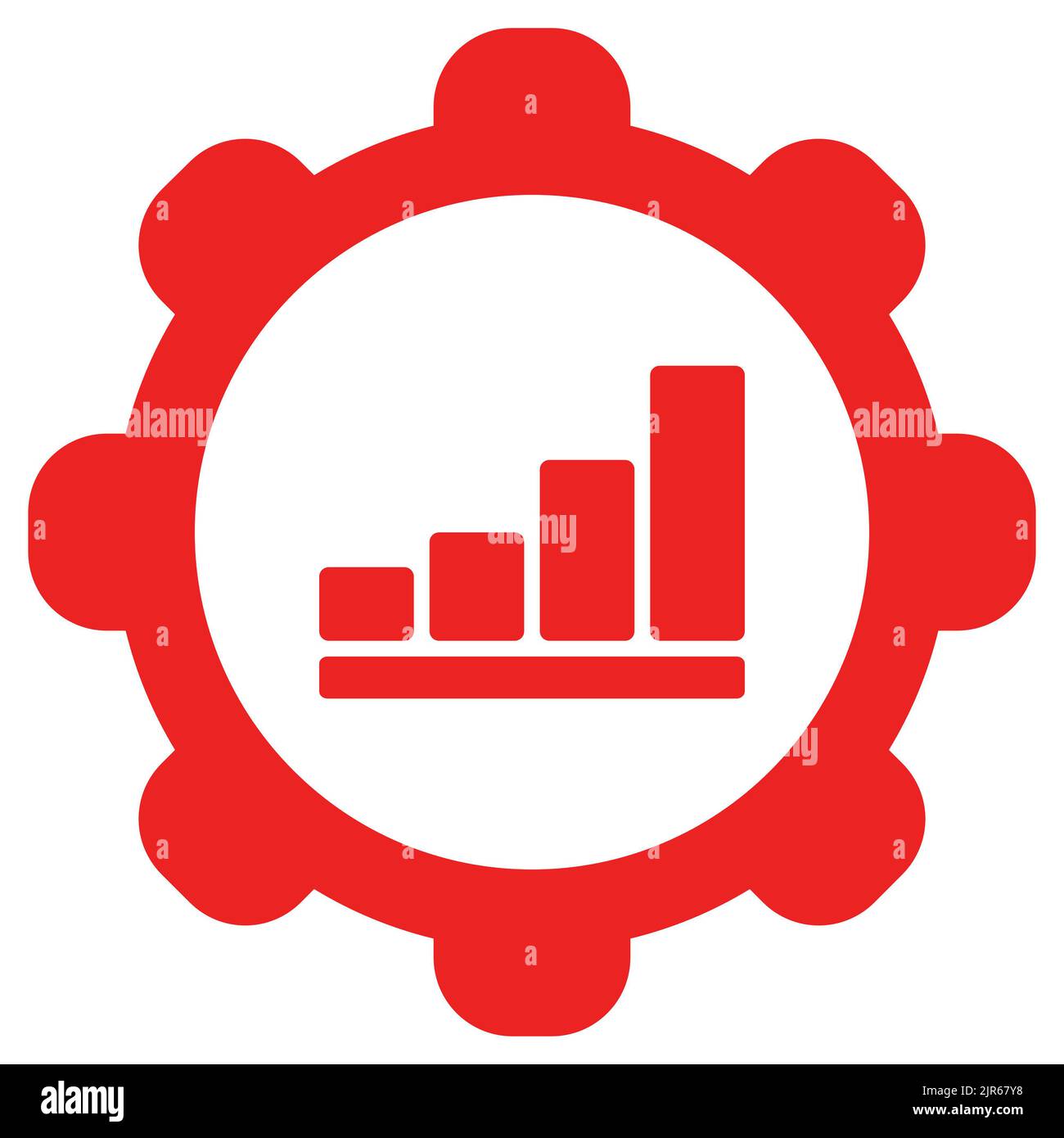 Bar chart and wheel Stock Photo - Alamy