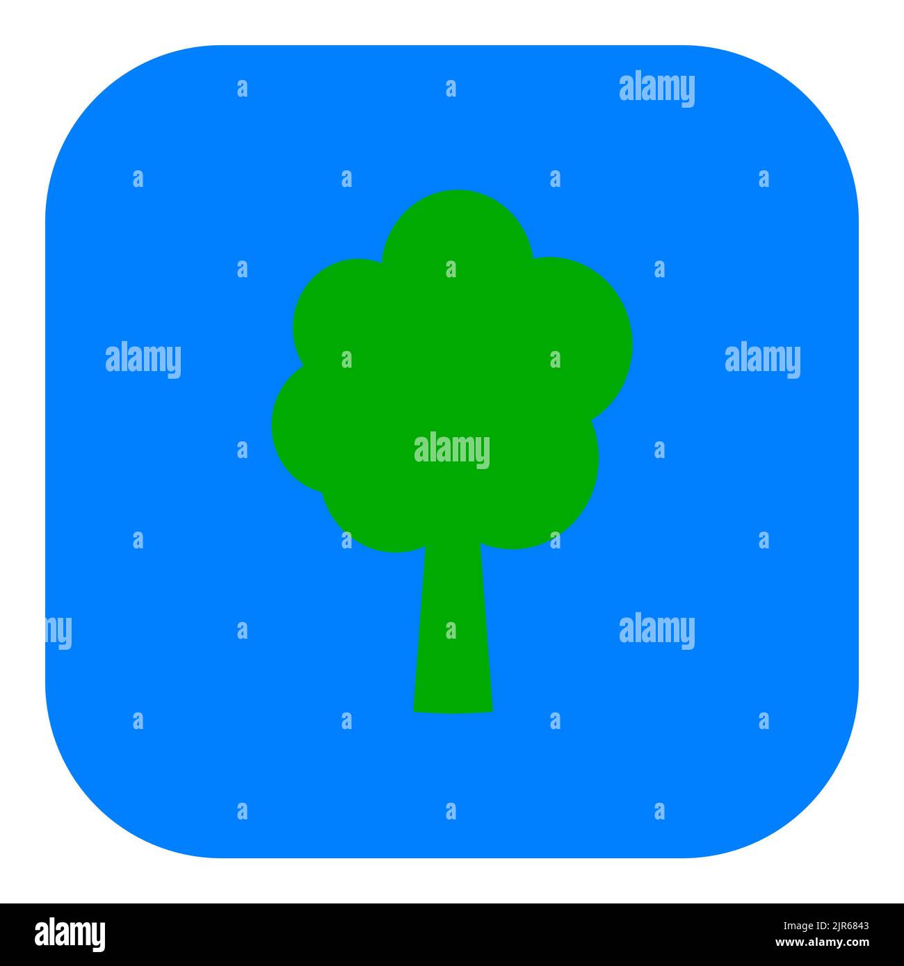 Tree and app icon Stock Photo - Alamy