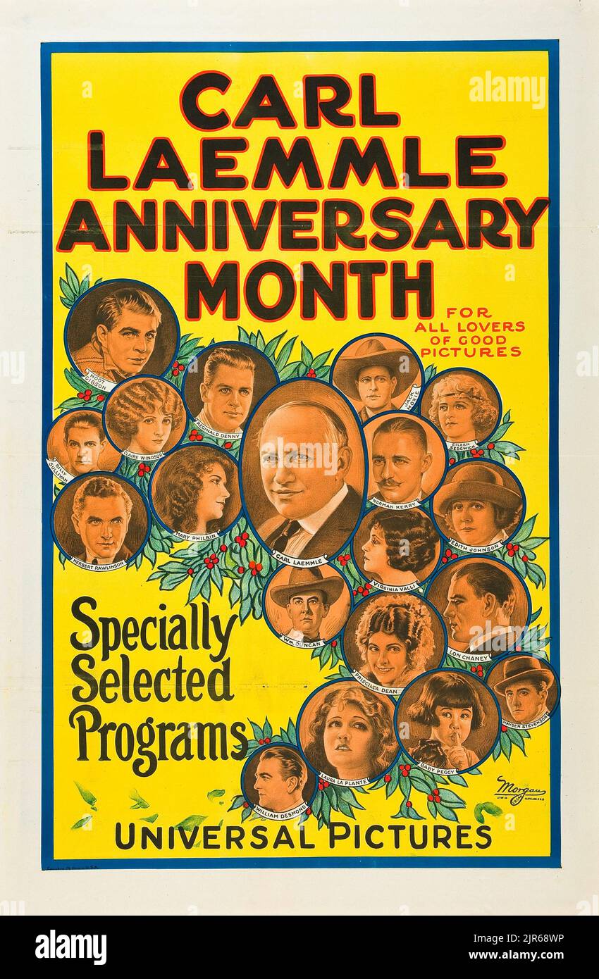 Old movie poster for Carl Laemmle Anniversary Month (Universal, 1921 ...