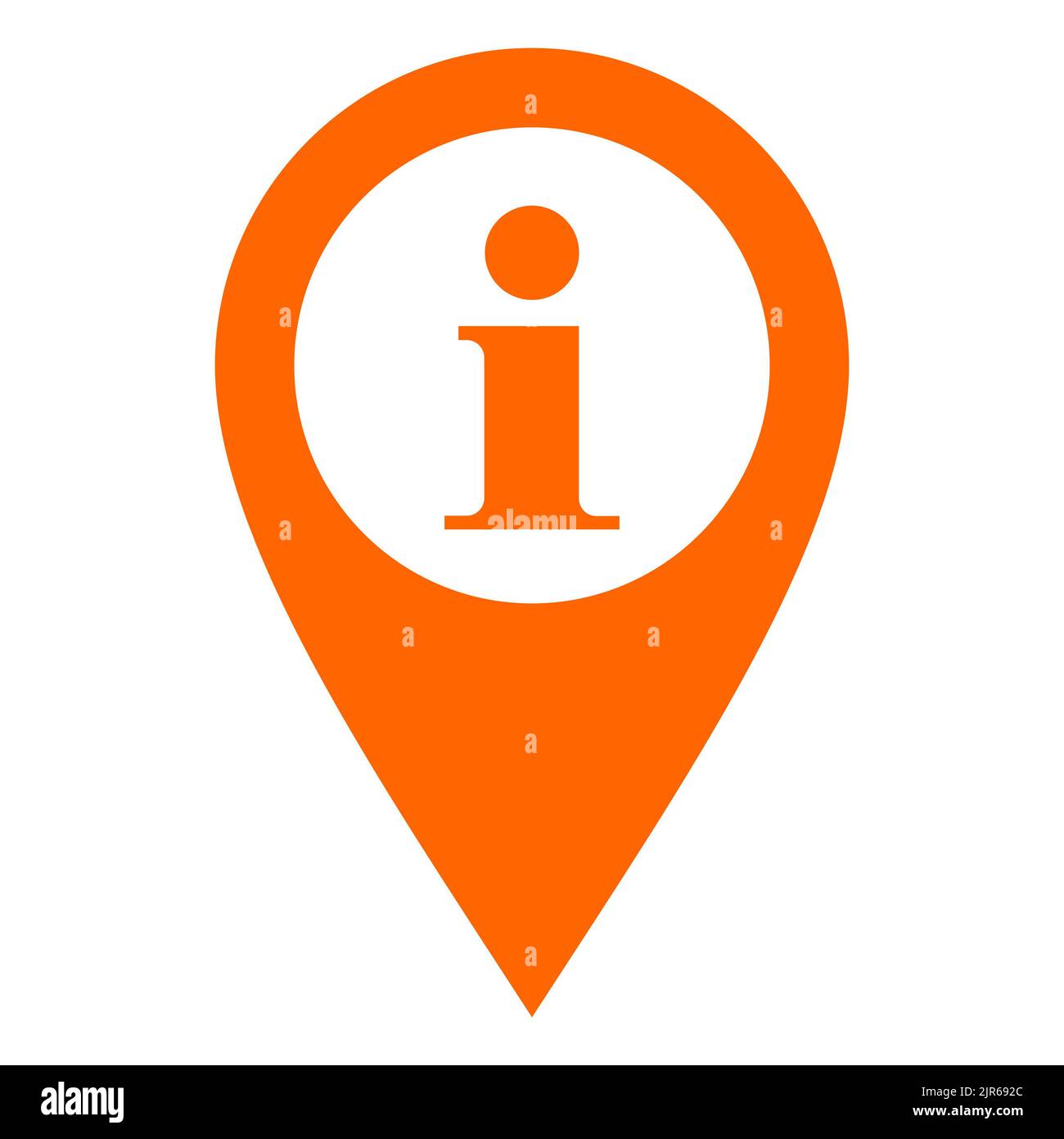 Information and location pin Stock Photo - Alamy