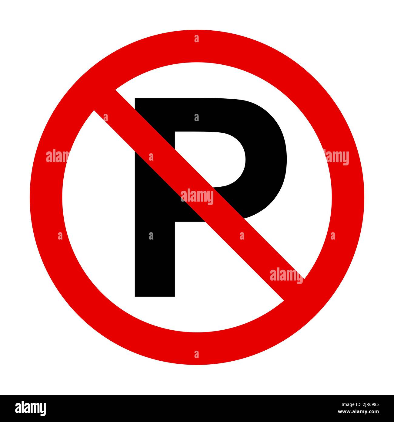 Parking and prohibition sign Stock Photo - Alamy