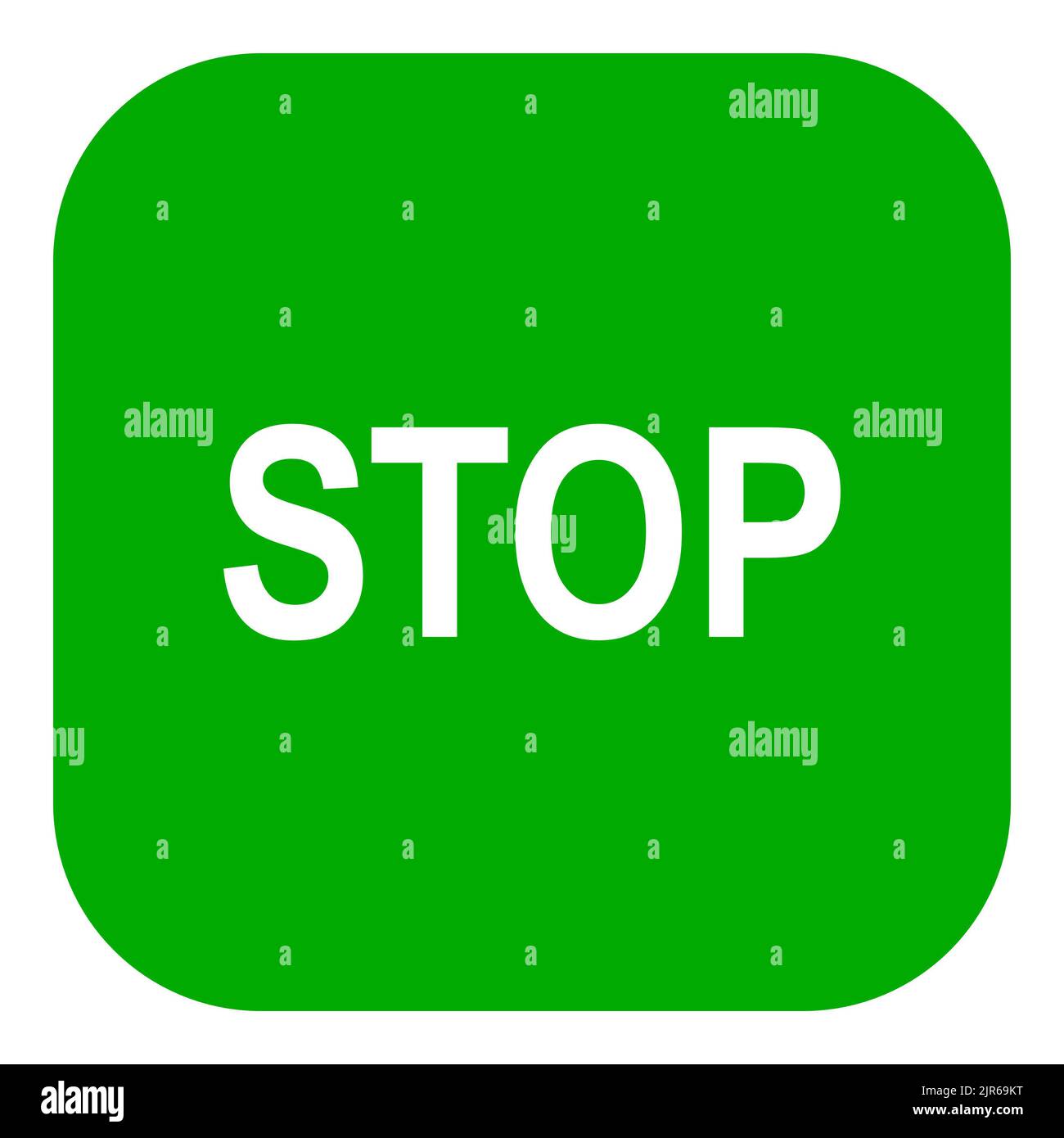 Stop and app icon Stock Photo - Alamy